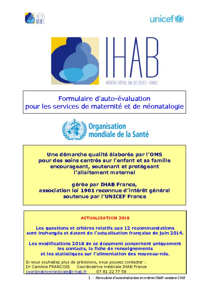 Label IHAB - Information Pour l'Allaitement